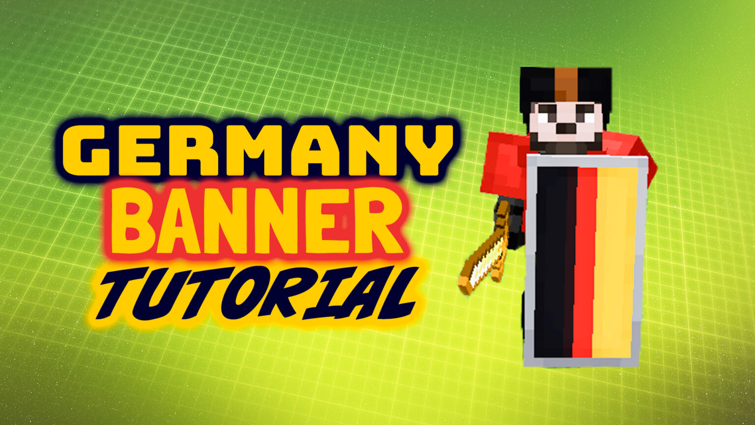 How to make the German flag as a banner in Minecraft – Plekter Builds